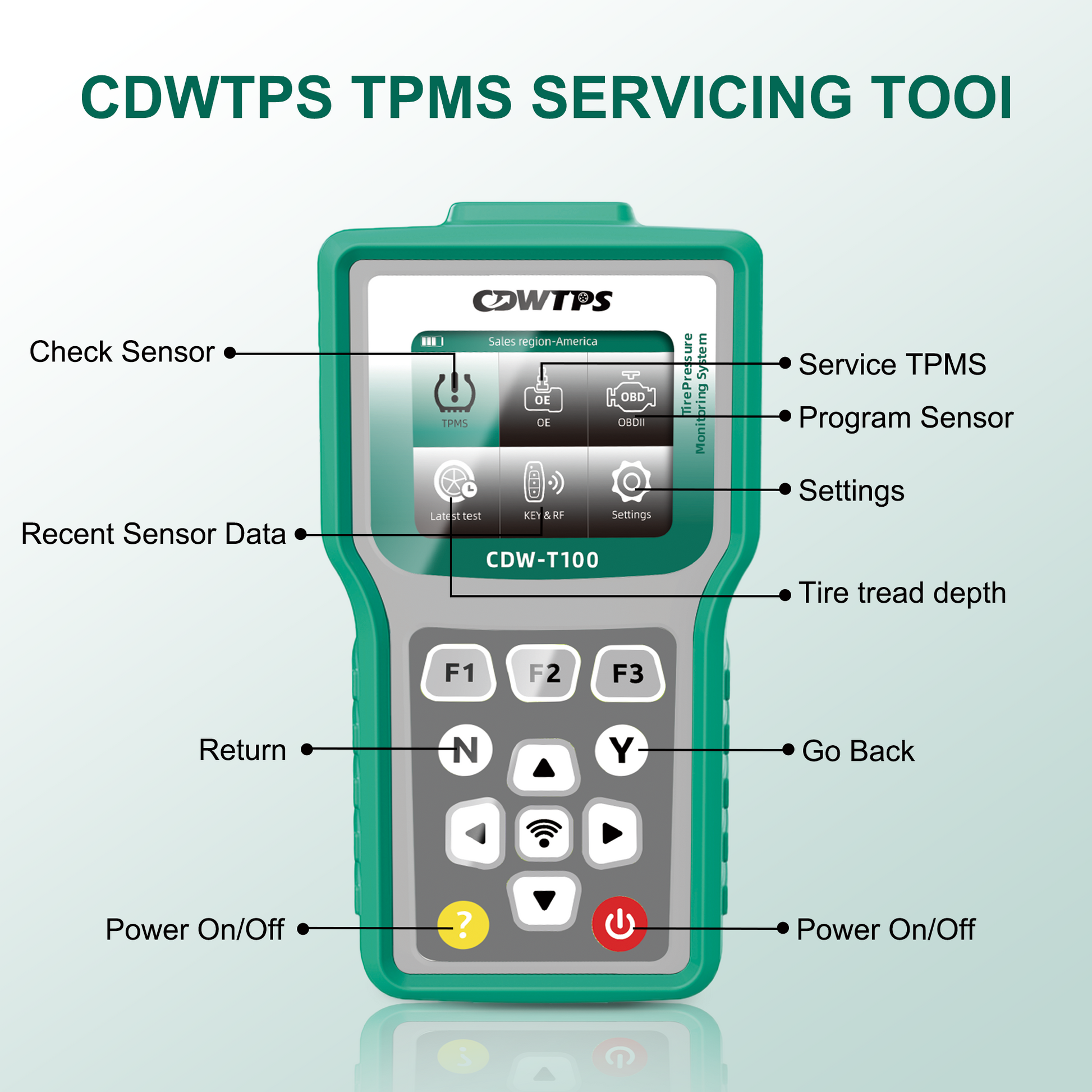 Cdwtps T100 Tpms Tool Activation Scan 315433 Sensors Tpms Programmi Cdwtps Tpms Programming