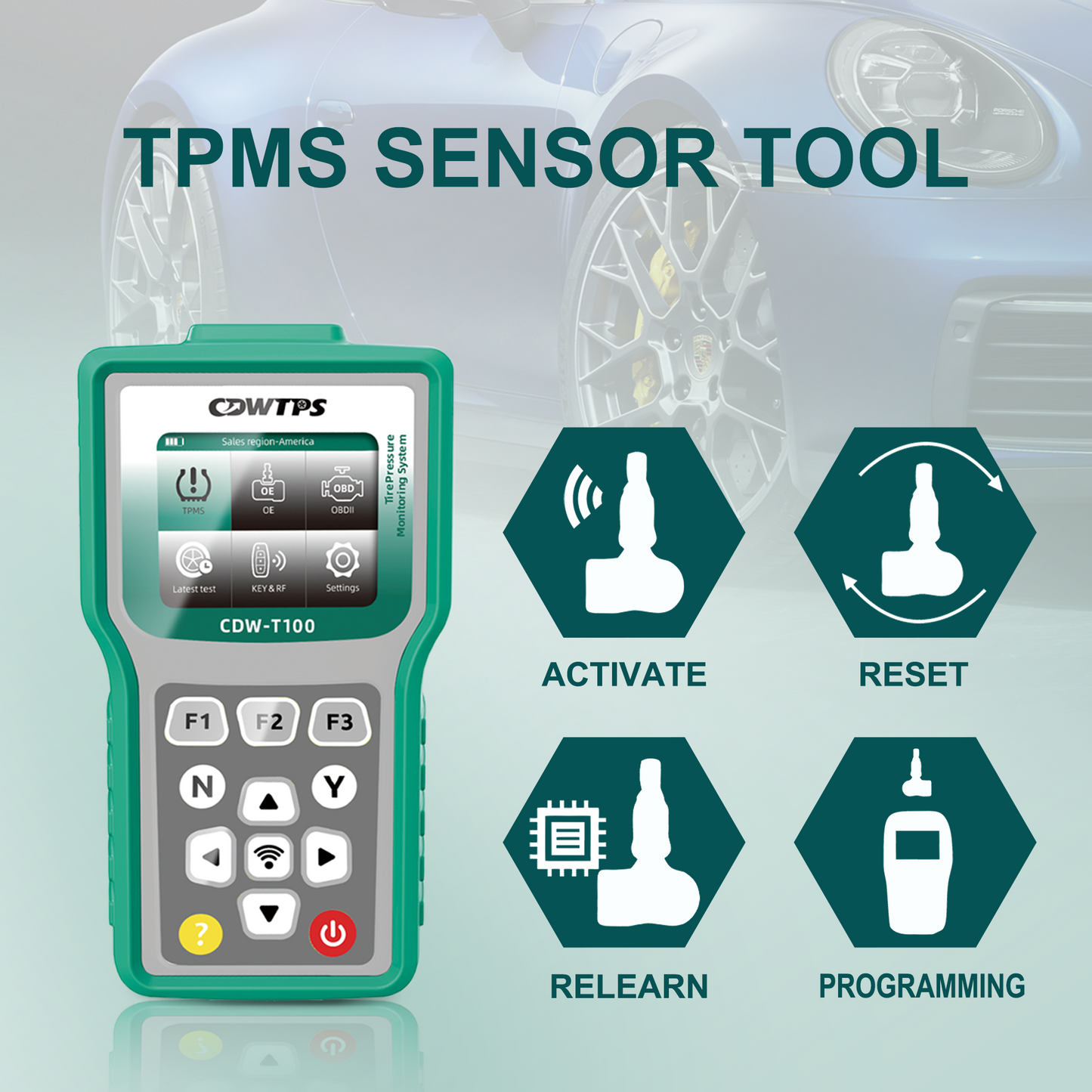 Cdwtps T100 Tpms Tool Activation Scan 315433 Sensors Tpms Programmi