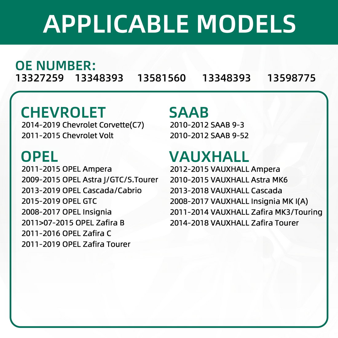 CDWTPS TPMS Sensor, 433MHZ Tire Pressure Monitoring System 4-Pack for