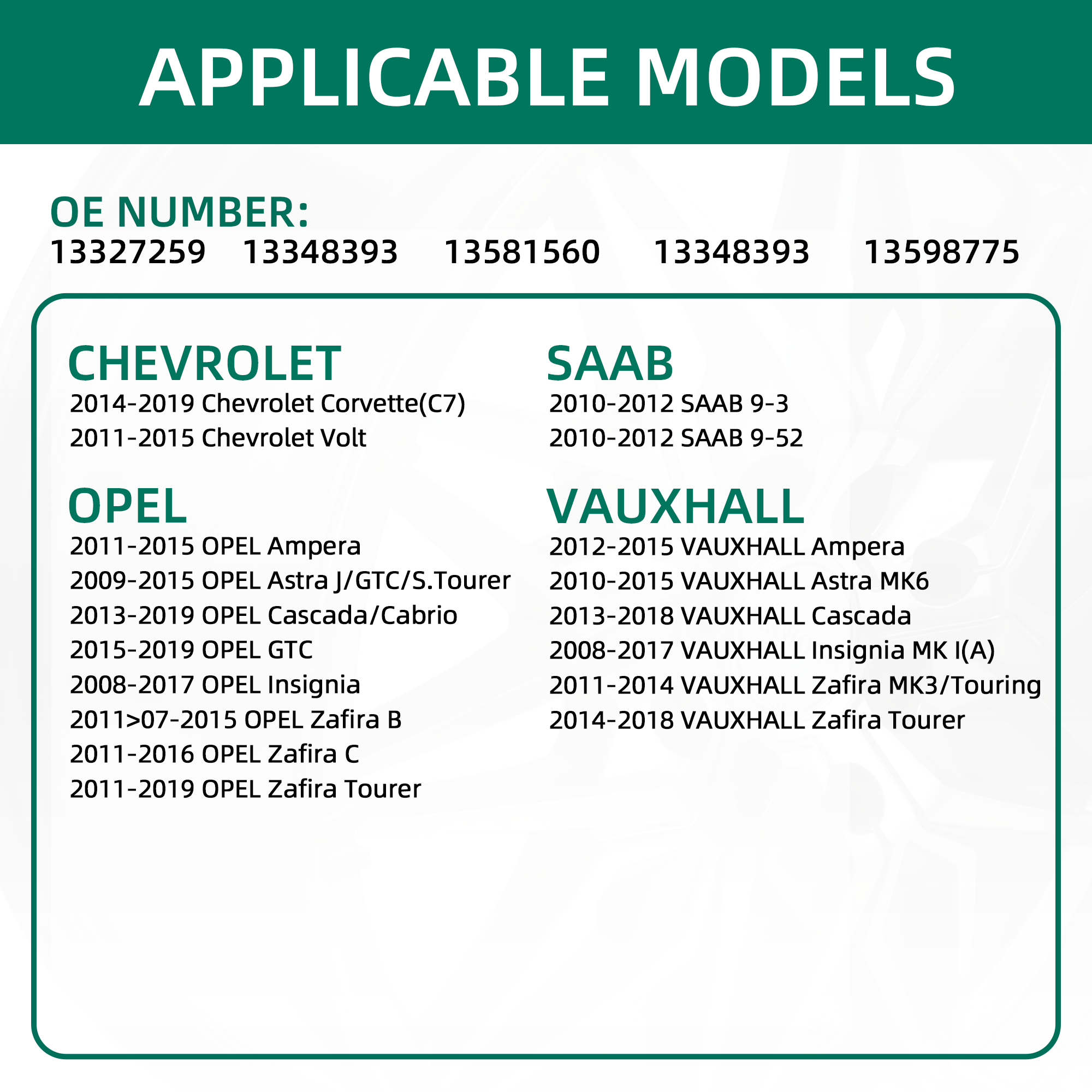 CDWTPS TPMS Sensor, 433MHZ Tire Pressure Monitoring System 4-Pack for