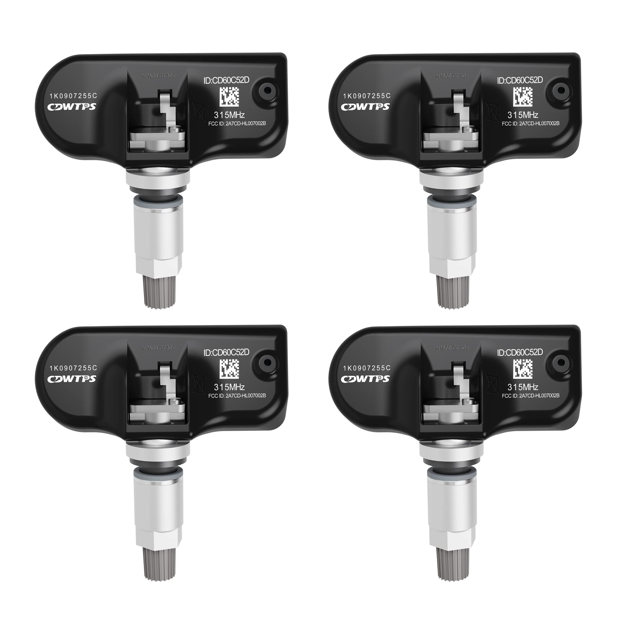 TPMS Sensor,315MHZ Tire Pressure Monitor System 4-Pack for Audi| Volkw ...