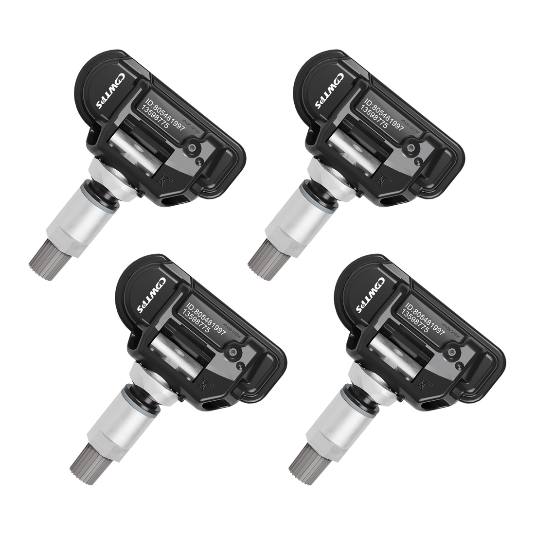 CDWTPS TPMS Sensor, 433MHZ Tire Pressure Monitoring System 4-Pack for