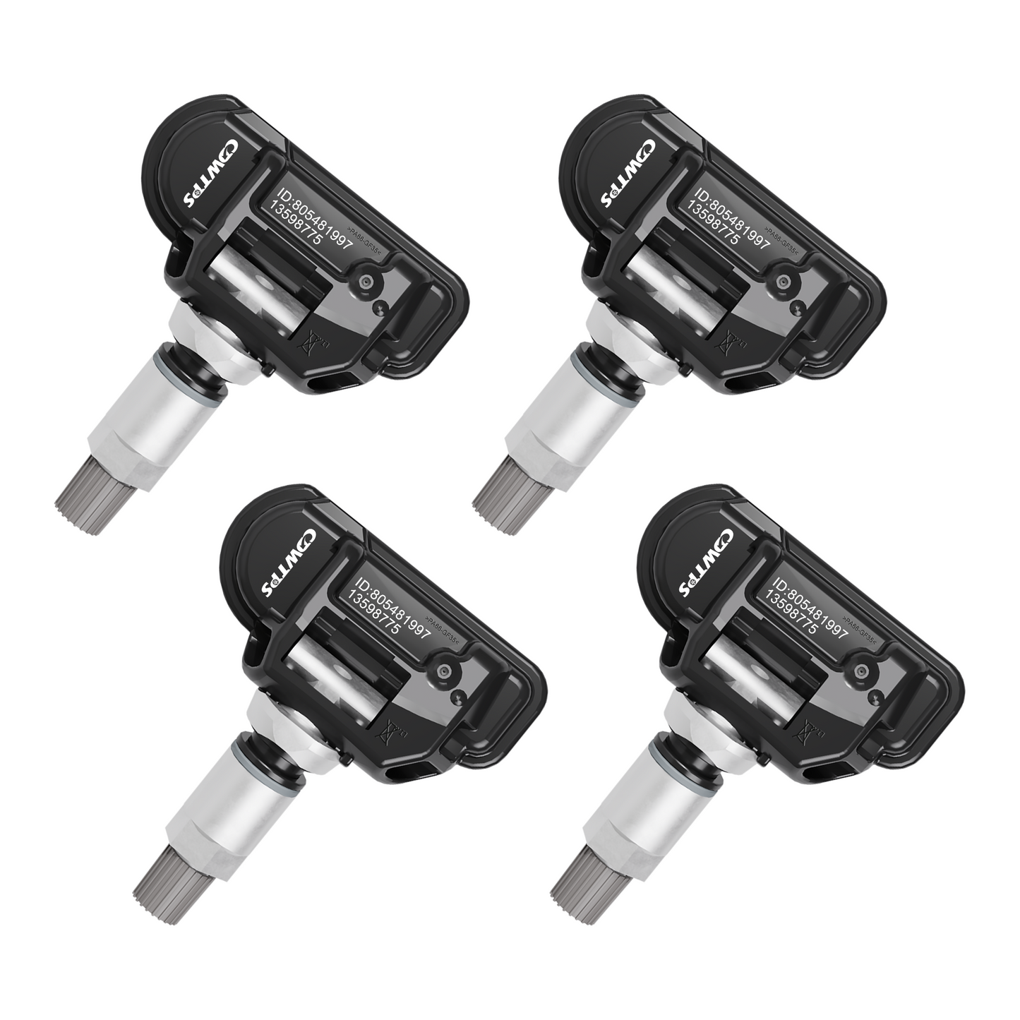 CDWTPS TPMS Sensor, 433MHZ Tire Pressure Monitoring System 4-Pack for